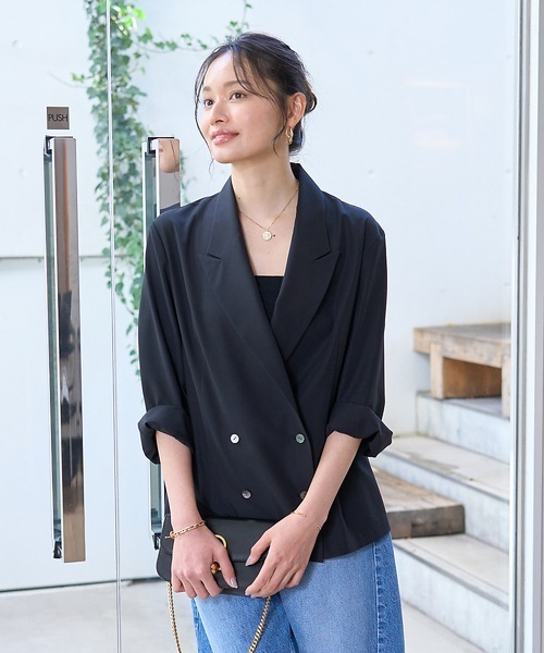 Rouge vif Anna ジャケット テーラードジャケット ブラウスエアリージャケット レディース : ZOZOTOWN Yahoo!店 - 通販 - Yahoo!ショッピング