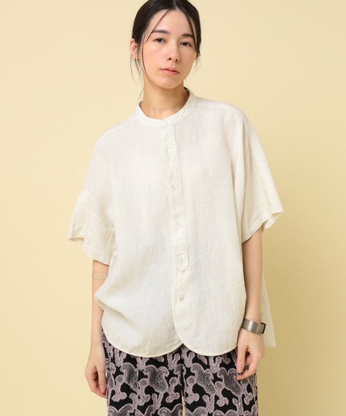 RNA-N ブラウス シャツ B2868 ハーフスリーブフレンチリネンシャツ レディース : ZOZOTOWN Yahoo!店 - 通販 - Yahoo!ショッピング