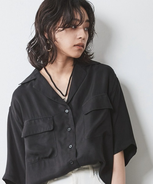 CHIC STYLE 「CHIC STYLE」 半袖シャツ 4L ブラック レディース : ZOZOTOWN Yahoo!店 - 通販 - Yahoo!ショッピング