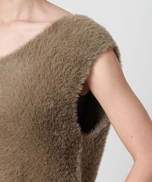 BEAUTY＆YOUTH UNITED ARROWS ベスト ジレ シャギーVネック ニット