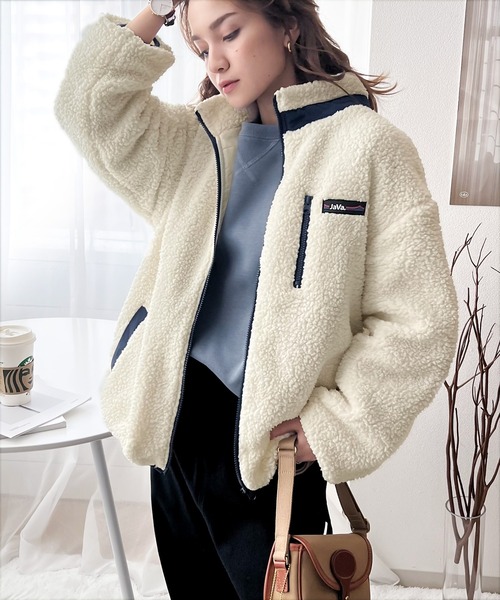 ジャケット ブルゾン 「JaVa ジャバコラボ」レトロ×スポーツMIX。JaVaワッペン付き配色ボアブルゾン : 70243036 : ZOZOTOWN Yahoo!店 - 通販 ...