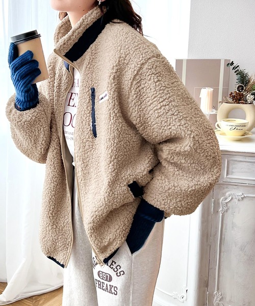 classicalelf ジャケット ブルゾン 「JaVa ジャバコラボ」レトロ×スポーツMIX。JaVaワッペン付き配色ボアブルゾン : ZOZOTOWN Yahoo!店 - 通販 ...