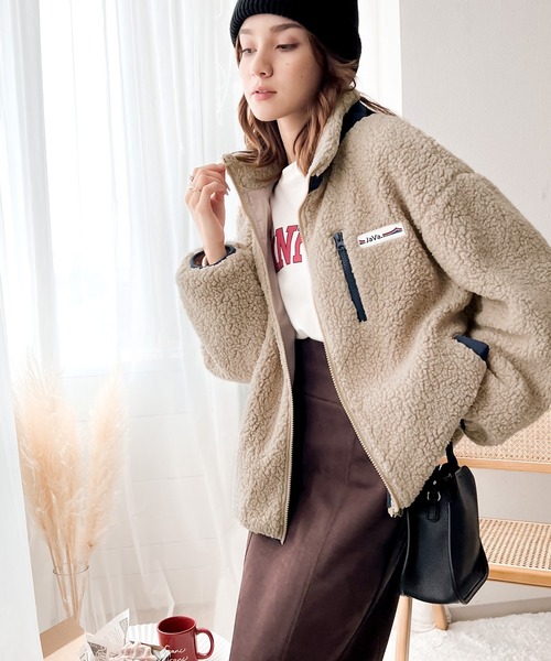 ジャケット ブルゾン 「JaVa ジャバコラボ」レトロ×スポーツMIX。JaVaワッペン付き配色ボアブルゾン :70243036:ZOZOTOWN Yahoo!店 - 通販 - Yahoo ...