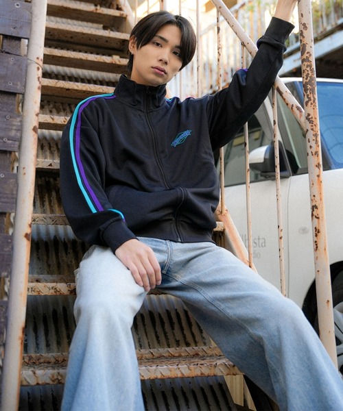 THRASHER（スラッシャー） ジャージ 「ムラサキスポーツ別注」THRASHER/スラッシャー トラックジャケット ビッグシルエット スポーツミックス THM-24SPJKT01 ...