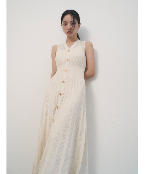 Yahoo!オークション - 「SNIDEL」 ニットワンピース FREE アイボリー ...