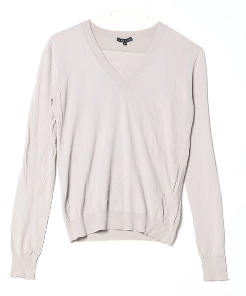 「theory 」 Vネックニット S グレー レディース : 88507036 : ZOZOTOWN Yahoo!店 - 通販 - Yahoo!ショッピング