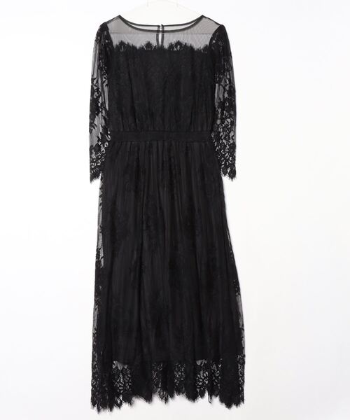 ROPE' PICNIC 「ROPE' PICNIC」 7分袖ワンピース 40 ブラック レディース : ZOZOTOWN Yahoo!店 - 通販 - Yahoo!ショッピング