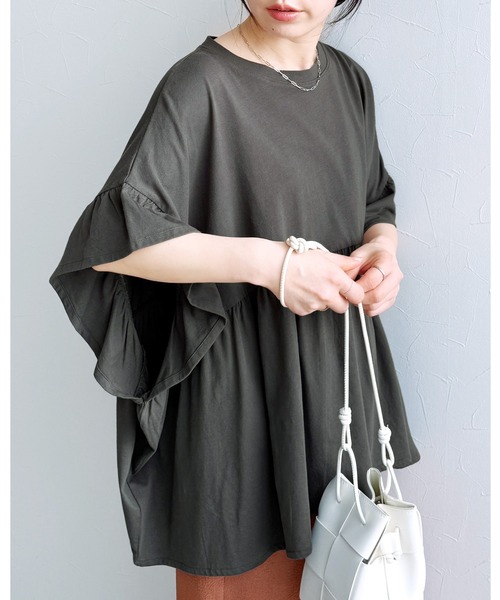 reca 「reca」 半袖カットソー M チャコールグレー レディース : ZOZOTOWN Yahoo!店 - 通販 - Yahoo!ショッピング