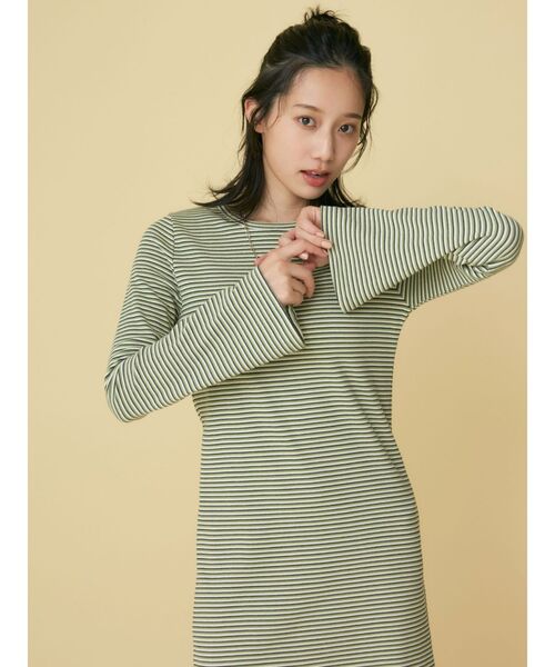 ワンピース 「WEB限定」フレアスリーブテレコフィットワンピース レディース :84732037:ZOZOTOWN Yahoo!店 - 通販 ...