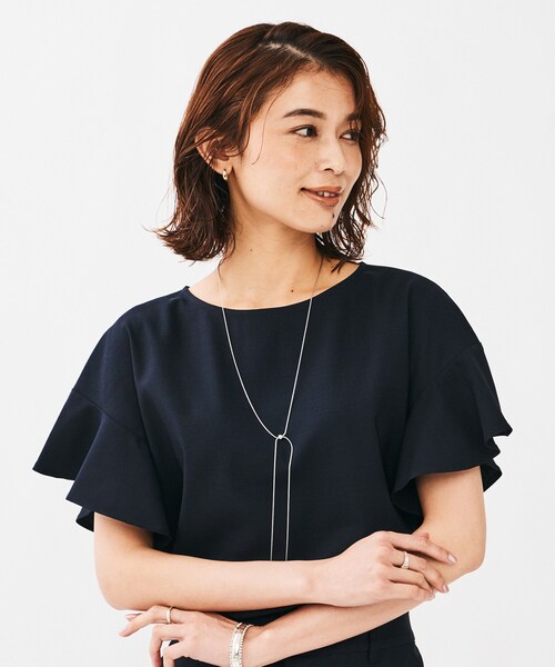 UNTITLED ブラウス シャツ リネンライク クルーネックブラウス レディース : ZOZOTOWN Yahoo!店 - 通販 - Yahoo!ショッピング