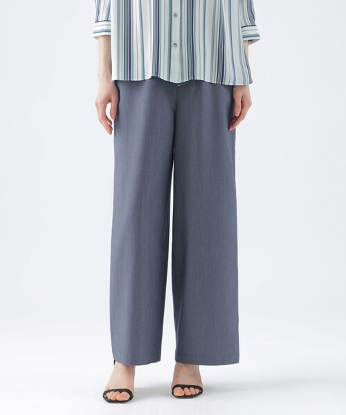 TRANS WORK パンツ 「ウォッシャブル」ライトシャンブレーデニムワイドストレートパンツ レディース : ZOZOTOWN Yahoo!店 - 通販 - Yahoo!ショッピング