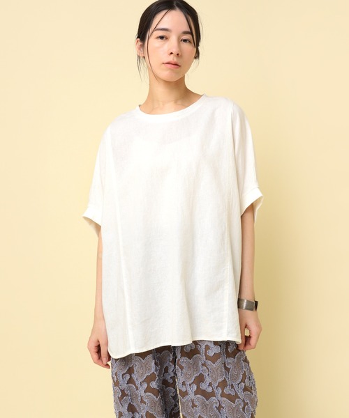 RNA-N ブラウス シャツ B2890 リネンレーヨンワイドブラウス レディース : ZOZOTOWN Yahoo!店 - 通販 - Yahoo!ショッピング