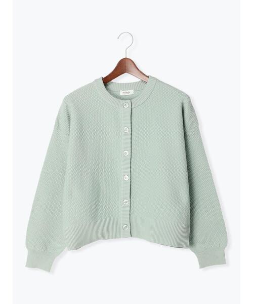 Te chichi TERRASSE 「Te TERRASSE」 ニットカーディガン フリ- ミント レディース : ZOZOTOWN Yahoo!店 - 通販 - Yahoo!ショッピング