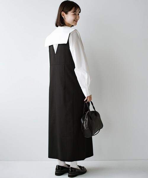 Yahoo!オークション - 「haco 」 サロペットスカート LARGE ブラック ...