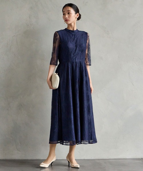 AIMER 「AIMER」 7分袖ワンピース LARGE ネイビー レディース : ZOZOTOWN Yahoo!店 - 通販 - Yahoo!ショッピング