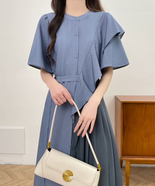 ECLIN 「ECLIN」 シャツワンピース L ブルー レディース : ZOZOTOWN Yahoo!店 - 通販 - Yahoo!ショッピング