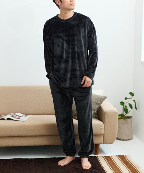 GUNZE パジャマ UCHI-COLLE/ウチコレ あったかルームウェア ベロア上下 〜こだわり設計でゆったりリラックス〜 メンズ : ZOZOTOWN Yahoo!店 - 通販 ...