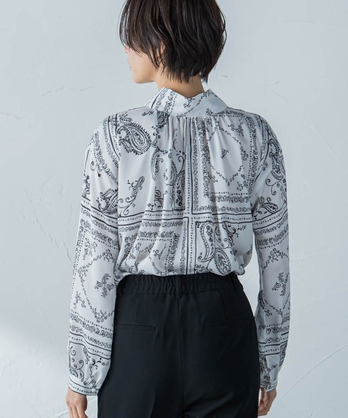 ロートレアモン（LAUTREAMONT）/ペイズリープリントブラウス LAUTREAMONT（ロートレアモン） ブラウス シャツ ペイズリープリント