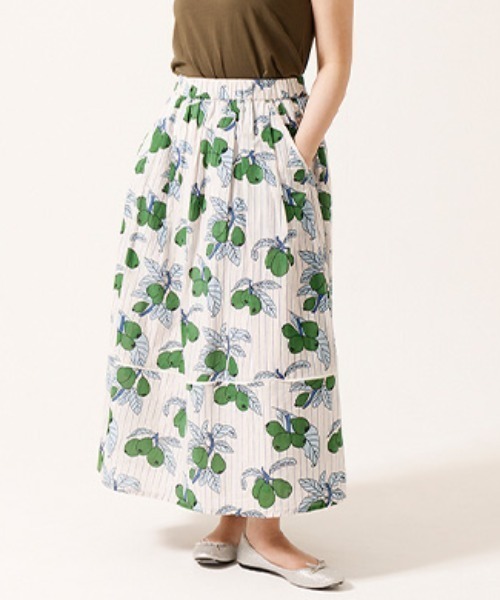 kilki スカート KILKI / キルキー びわ柄 プリント フレアスカート HDI 4B S31 : ZOZOTOWN Yahoo!店 - 通販 - Yahoo!ショッピング
