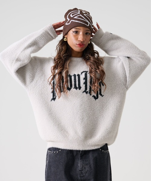 FUBU（フブ） セーター ニット プルオーバー 長袖 クルーネック