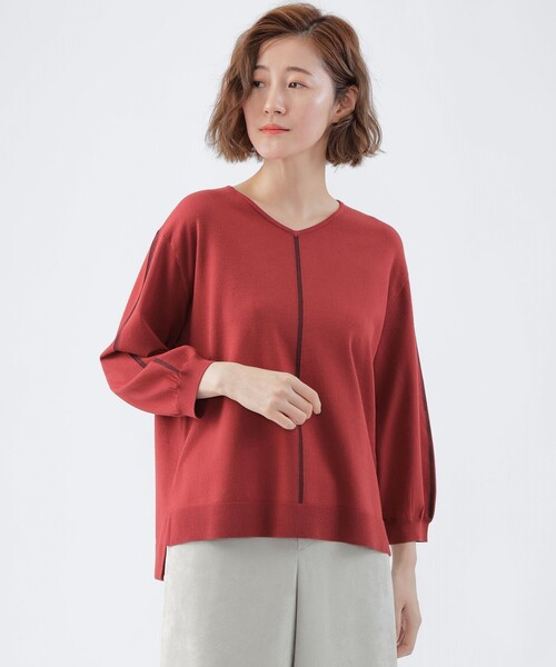 TRANS WORK ニット 「ウォッシャブル」「セットアップ対応」コンフォートストレッチプルオーバーニット レディース : ZOZOTOWN Yahoo!店 - 通販 - Yahoo!ショッピング