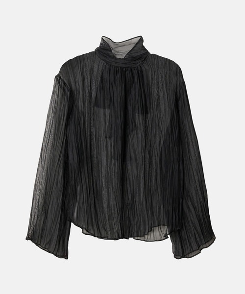 シャツ ブラウス レディース クリンクルオーガンザボウタイブラウス / Crinkle Organza Bow Tie Blouse :78151045:ZOZOTOWN Yahoo!店 ...