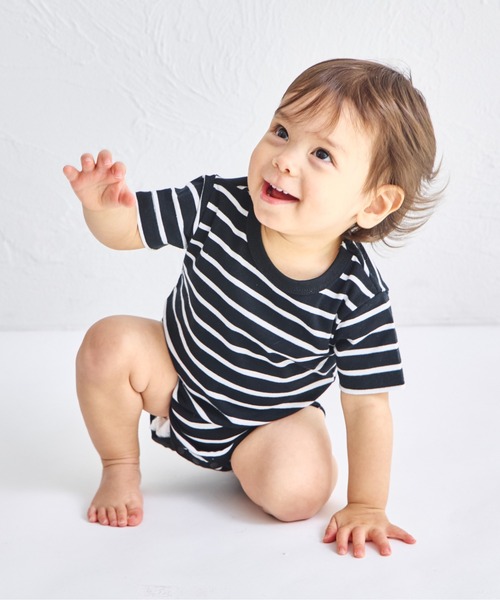 pairmanon ベビー服 ロンパース 「リンクコーデ」「ベビー」ボーダー 半袖ロンパース : ZOZOTOWN Yahoo!店 - 通販 - Yahoo!ショッピング