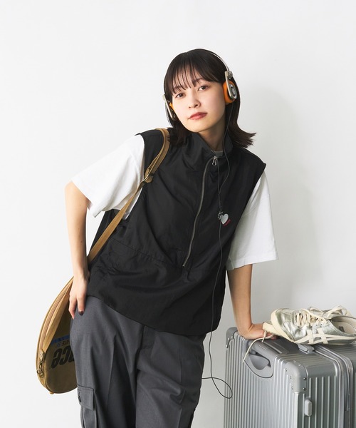 Yahoo!オークション - 「Adoon plain」 ナイロンベスト LARGE グレイッ...