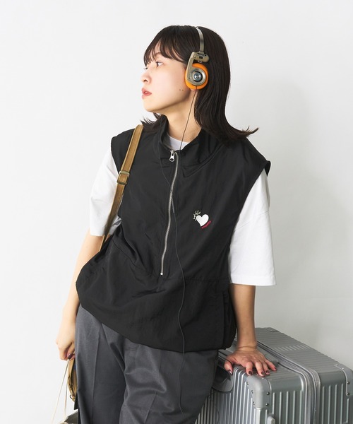 Yahoo!オークション - 「Adoon plain」 ナイロンベスト LARGE グレイッ...