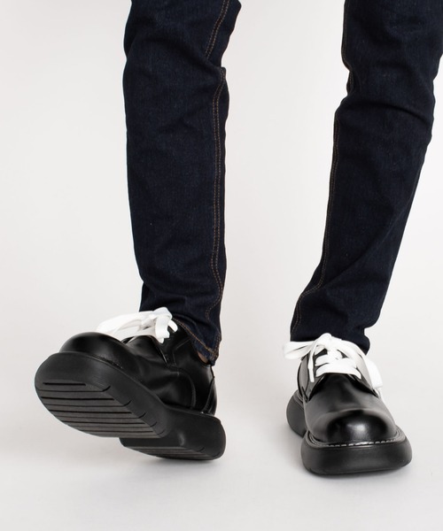 SVEC ビジネスシューズ ボリュームソール 3ホール レースアップシューズ メンズ : ZOZOTOWN Yahoo!店 - 通販 - Yahoo!ショッピング