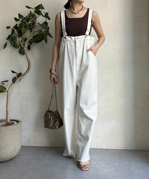 DouDou 「DouDou」 オーバーオール - オフホワイト レディース : ZOZOTOWN Yahoo!店 - 通販 - Yahoo!ショッピング