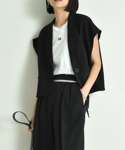 INTERPLANET ジャケット テーラードジャケット TR無地BACKリボンデザインジャケット レディース : ZOZOTOWN Yahoo!店 - 通販 - Yahoo!ショッピング