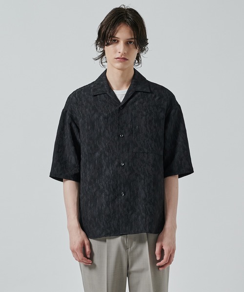 STUDIOUS（ステュディオス） シャツ 「STUDIOUS」JACQUARD SHIRTS S.S メンズ : ZOZOTOWN Yahoo!店 - 通販 - Yahoo!ショッピング