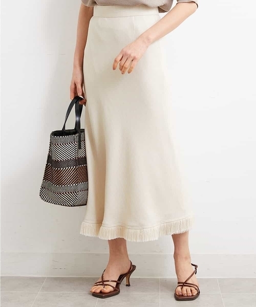 MICHEL KLEIN（ミッシェルクラン） スカート フリンジマーメイド