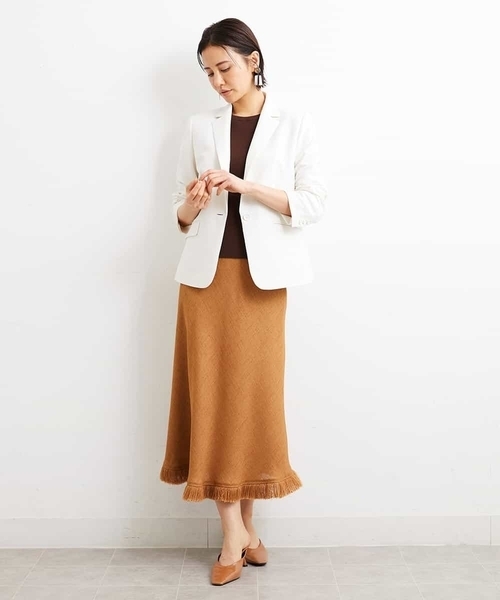 MICHEL KLEIN（ミッシェルクラン） スカート フリンジマーメイド