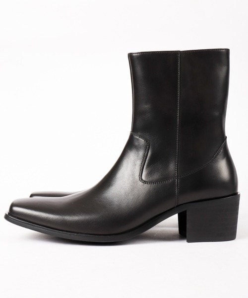 RED COVER（レッドカバー） ブーツ 本革スクエアトゥヒールブーツ
