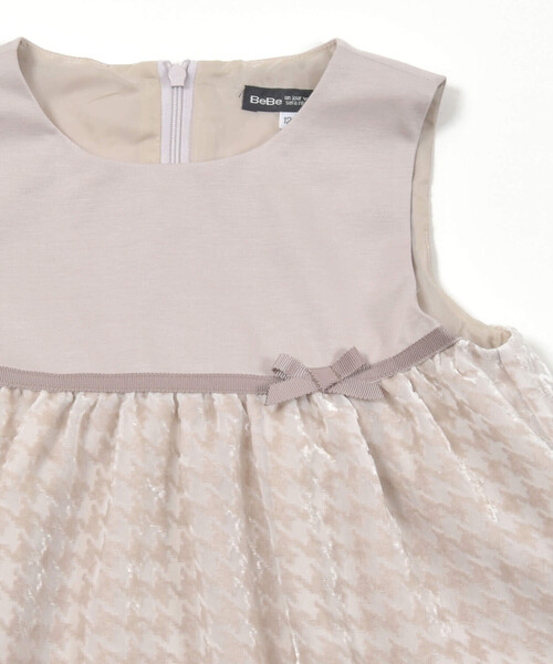 BeBe（ベベ） ジャンパースカート 「日本製」千鳥格子オパールベルベットドレス(100~140cm) キッズ 子供服 男の子 女の子 : ZOZOTOWN Yahoo!店 - 通販 ...