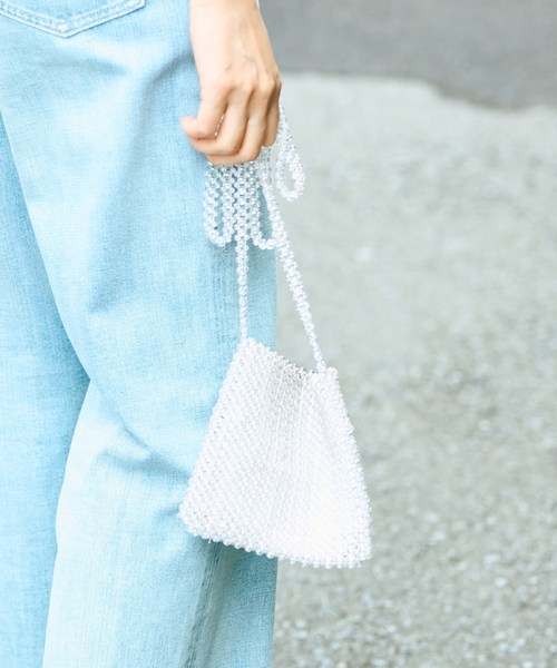 Rouge vif トートバッグ The Bagmati ビーズスモールポーチ レディース : ZOZOTOWN Yahoo!店 - 通販 - Yahoo!ショッピング
