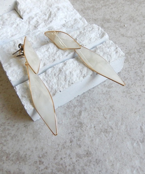 The Rule ピアス ザルール : Leaf 2way pierced earring 2連リーフ レディース : ZOZOTOWN Yahoo!店 - 通販 - Yahoo!ショッピング
