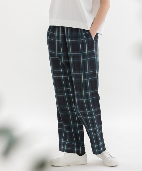 nop de nod（ノップドゥノッド） パンツ リネンレーヨンストレート