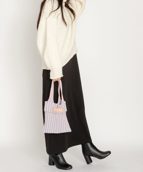 SILNA minacolo トートバッグ ニット ミニトートバッグ レディース : ZOZOTOWN Yahoo!店 - 通販 - Yahoo!ショッピング
