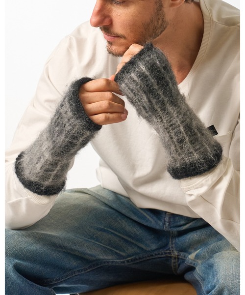 wjk 手袋 mohair shaggy knit hand warmer メンズ : ZOZOTOWN Yahoo!店 - 通販 - Yahoo!ショッピング