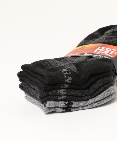 EDWIN 靴下 「EDWIN/エドウィン」BODYFIRE クォーターソックス（靴下） 3P（3足組） メンズ : ZOZOTOWN Yahoo!店 - 通販 - Yahoo!ショッピング