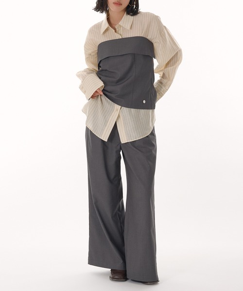 MUHET セットアップ 「set item」bustier ＆ pants set up / ビスチェ パンツ レディース : ZOZOTOWN Yahoo!店 - 通販 - Yahoo ...