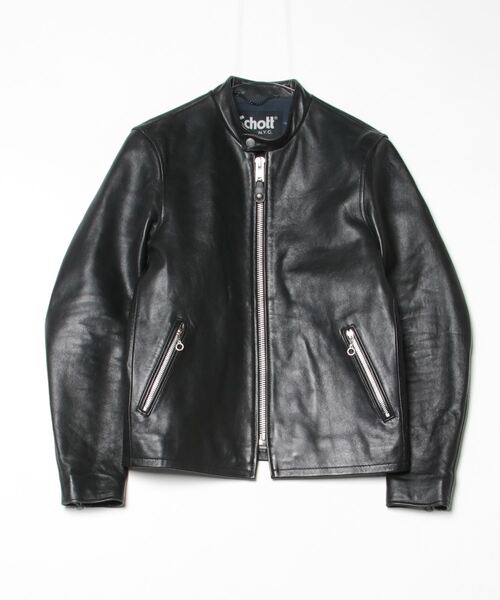 「tk.TAKEO KIKUCHI」 レザーブルゾン「schottコラボ」 M ブラック メンズ : 89372056 : ZOZOTOWN Yahoo!店 - 通販 - Yahoo!ショッピング