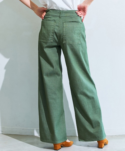 SOMETHING ジーンズ デニム デニムパンツ SUMMER COOL 涼しいワイドベーカーデニムパンツ「涼」 レディース : ZOZOTOWN Yahoo!店 - 通販 - Yahoo ...