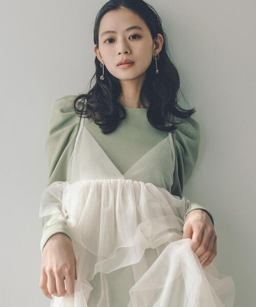 NATURAL BEAUTY BASIC 「NATURAL BASIC」 長袖ワンピース MEDIUM ライトグリーン レディース : ZOZOTOWN Yahoo!店 - 通販 ...