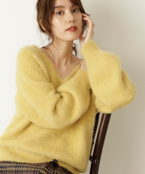 JILL STUART（ジルスチュアート） Vネックニット FREE グレー レディース : ZOZOTOWN Yahoo!店 - 通販 - Yahoo!ショッピング