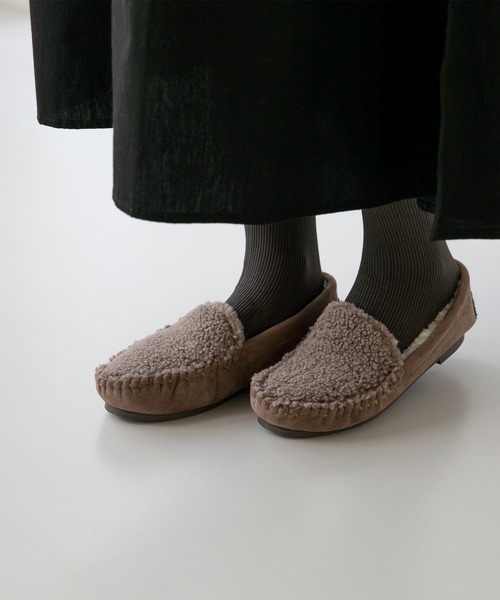 mooimooi（モーイモーイ） デッキシューズ モカシン 撥水 シンプルファーモカシン レディース : ZOZOTOWN Yahoo!店 ...