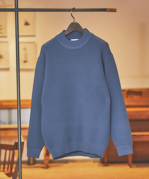 ABAHOUSE GRAY 「ABAHOUSE GRAY」 長袖ニット 48 グレイッシュブルー メンズ : ZOZOTOWN Yahoo!店 - 通販 - Yahoo!ショッピング
